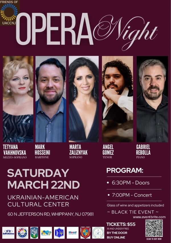Ukrainian and Classical Opera Night in Morris County - Ukrainian ...
